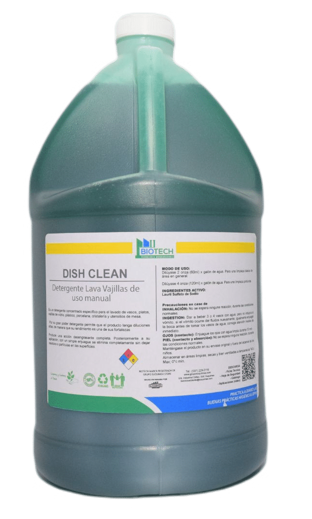 Dish Clean - Detergente lavavajilla de uso manual
