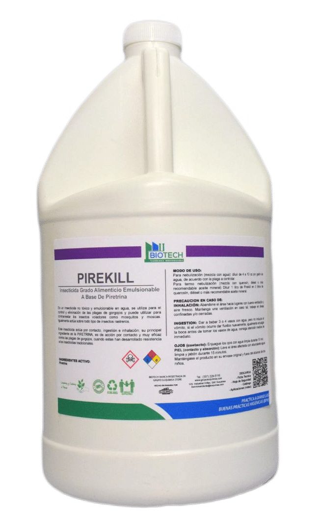 Pirekill | Insecticida no tóxico emulcionable en agua